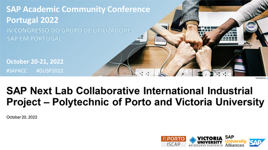 SAP Next Lab Colaborative International Industrial Project — ISCAP | P.PORTO
