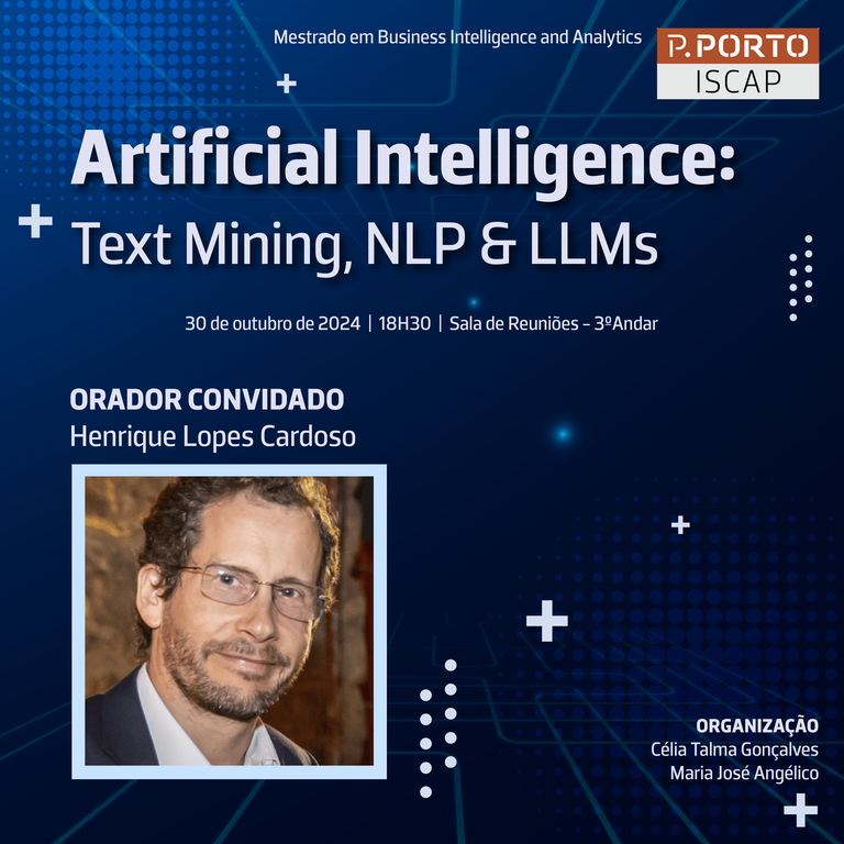 Artificial Intelligence: Text Mining, NLP & LLMs — ISCAP | P.PORTO