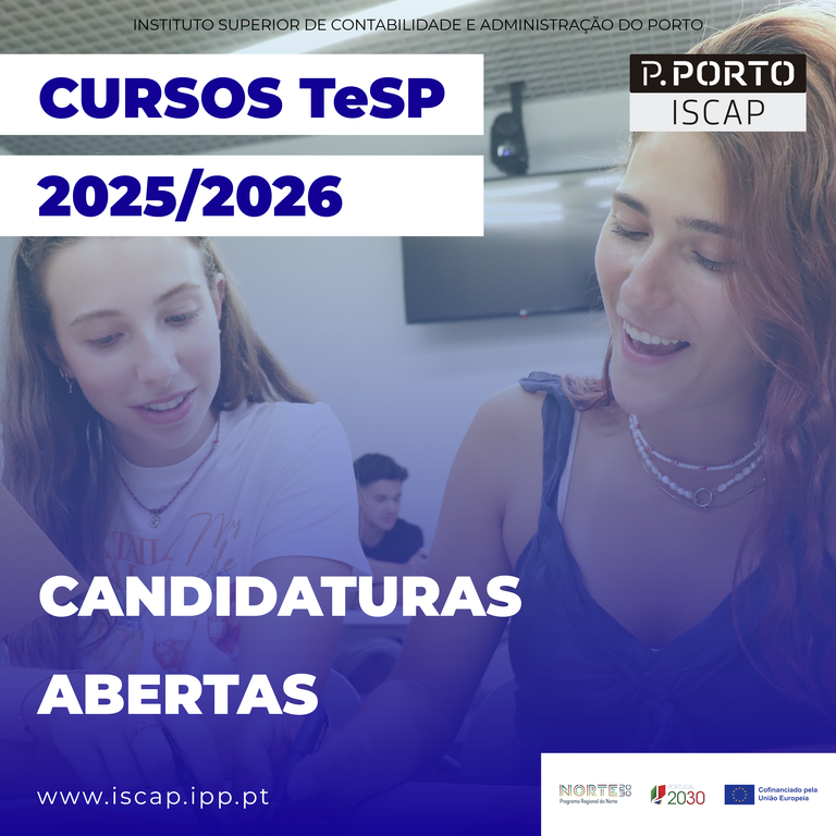 As candidaturas aos Cursos TeSP estão abertas! — ISCAP | P.PORTO