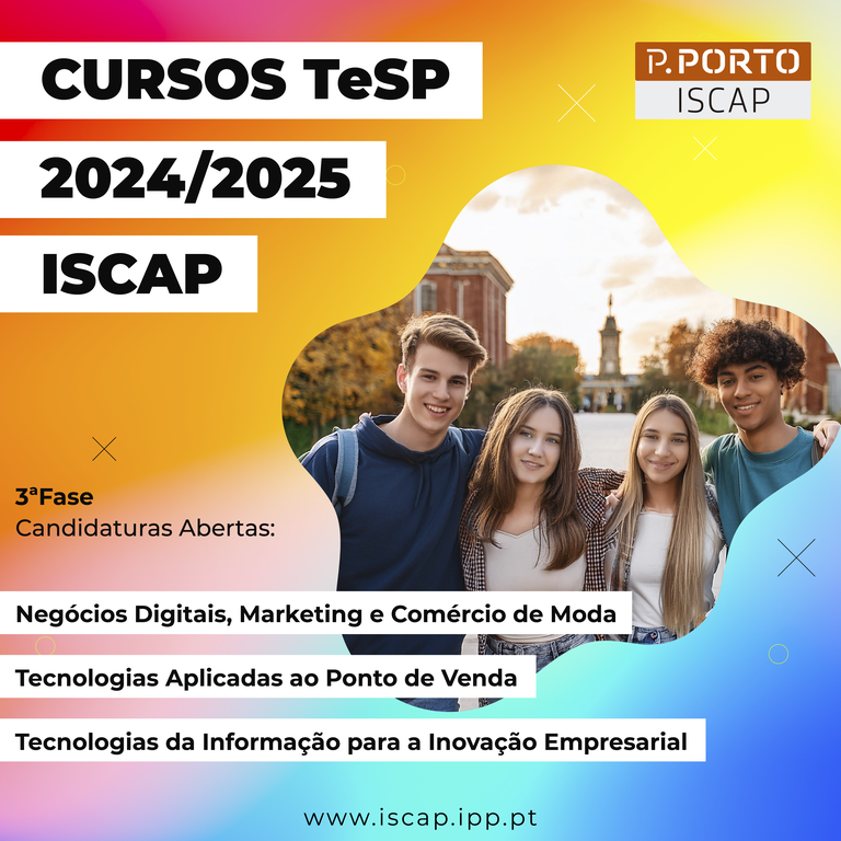Candidatura aos Cursos TeSP 2024/2025 — ISCAP | P.PORTO