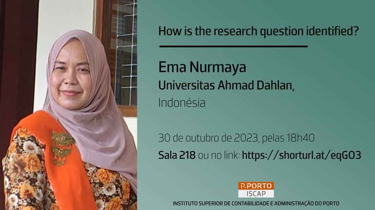 Masterclass "How is the research question identified?" — ISCAP | P.PORTO